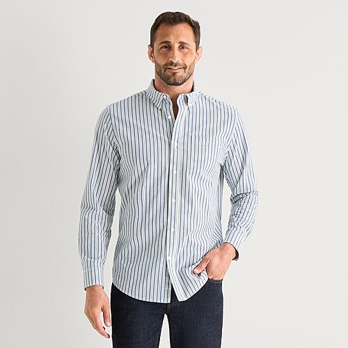 Click here for St. Johns Bay Stretch Poplin Mens Long Sleeve Slim... prices