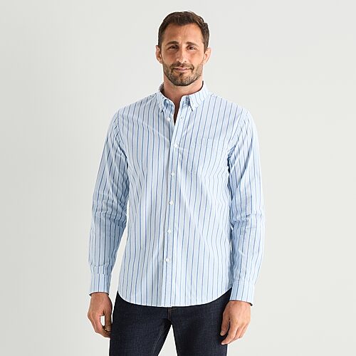 Click here for St. Johns Bay Stretch Poplin Mens Long Sleeve Clas... prices