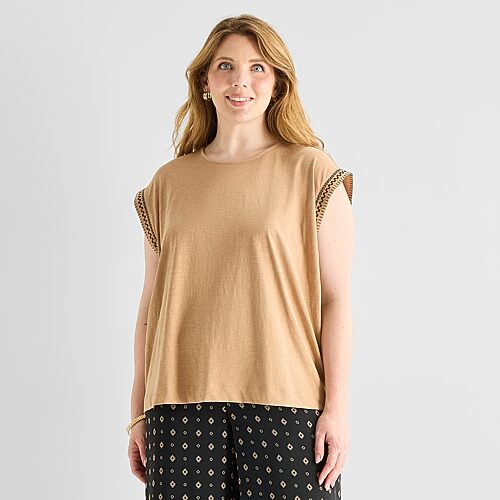 Click here for Liz Claiborne Womens Plus Round Neck Short Sleeve... prices