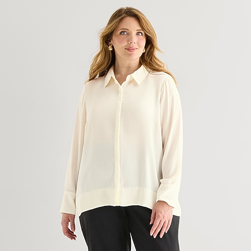 Click here for Liz Claiborne Womens Plus Fitted Long Sleeve Regul... prices