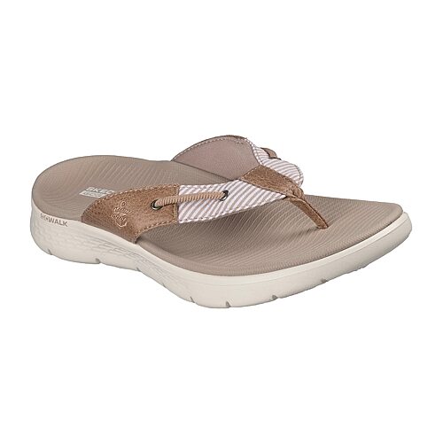 Click here for Skechers Womens Flex Flip-Flops  11 Medium  Beige prices