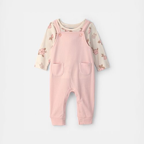 Click here for Carters Baby Girls Floral Bodysuit and Overall 2-P... prices