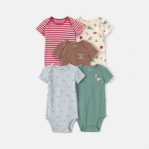 Click here for Carters Baby Boys Football Print Short-Sleeve Body... prices
