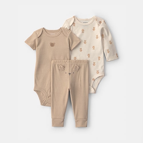 Click here for Carters Baby Unisex 3-pc. Pant Set  9 Months  Brow... prices
