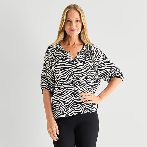 Click here for Liz Claiborne Womens Split Crew Neck Short Sleeve... prices
