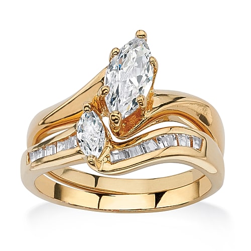 Click here for Womens 1 3/8 CT. T.W. Cubic Zirconia 18K Gold Over... prices