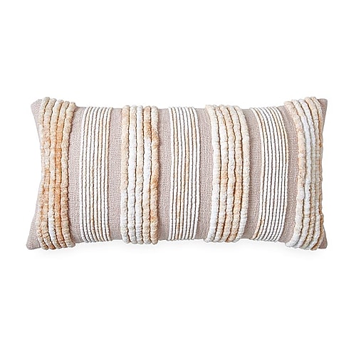 CHF Space-Dyed Tufted Bolster Pillow  One Size  Pink