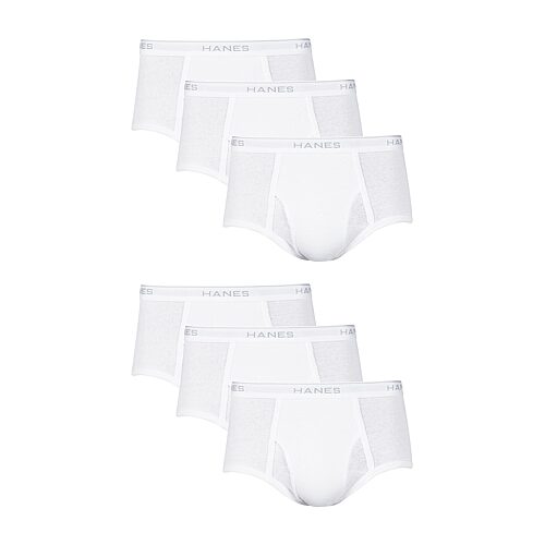 Click here for Hanes Mens 6 Pack Briefs J252w6  X-large  White prices