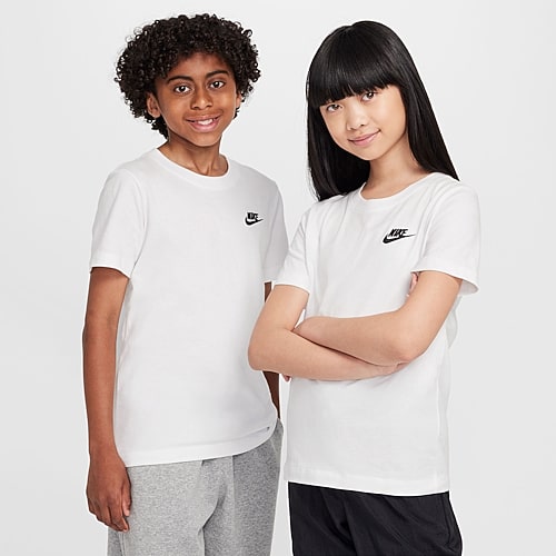 Click here for Sportswear Embroidered Logo Graphic T-Shirt - Whit... prices