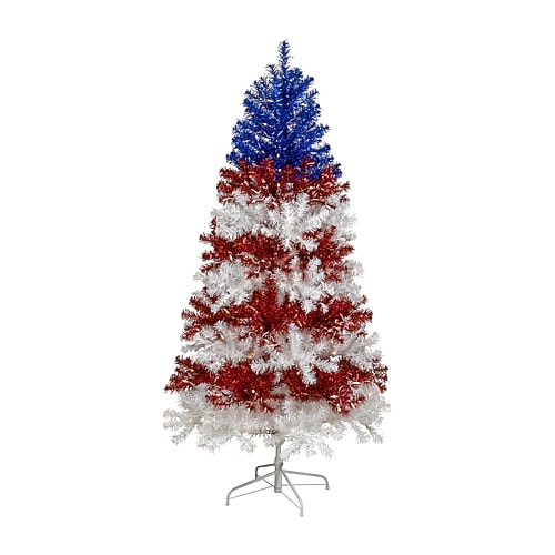 Click here for Northlight 6ft Pre-Lit Tinsel - Clear Lights 6 Foo... prices