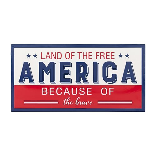 Click here for Northlight 20in Land Of The Free Because Of The Br... prices
