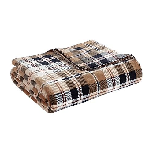 Click here for Eddie Bauer Trailhead Plaid Plush-Fleece Reversibl... prices