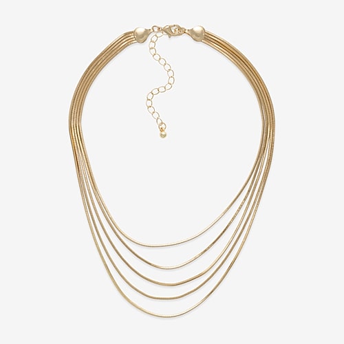Click here for Bold Elements Womens 18 Inch Snake Chain Necklace... prices