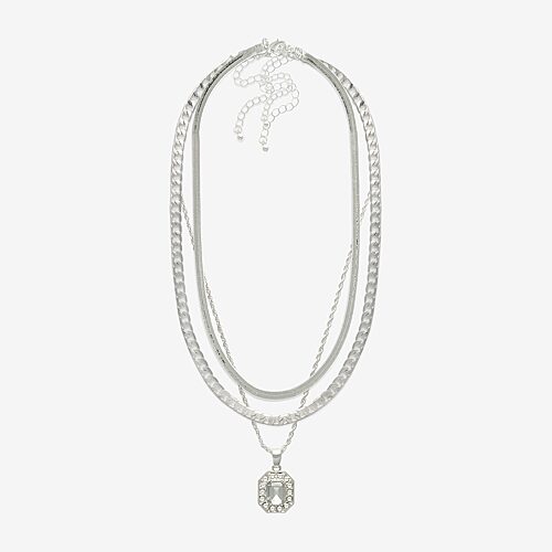 Click here for Bold Elements Silver Tone Womens 19 Inch Strand Ne... prices