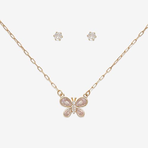 Click here for Mixit Womens Cubic Zirconia Butterfly Hypoallergen... prices