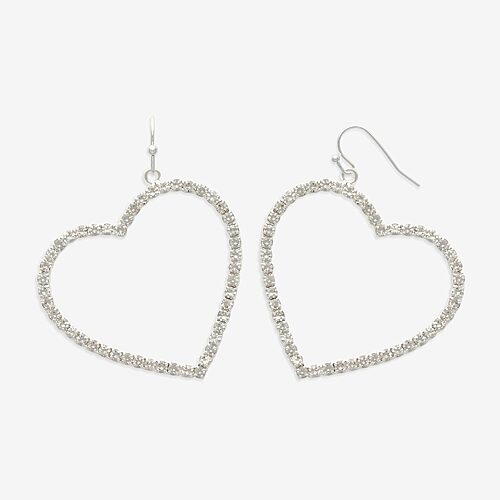 Click here for Mixit Womens Glass Heart Hypoallergenic Drop Earri... prices