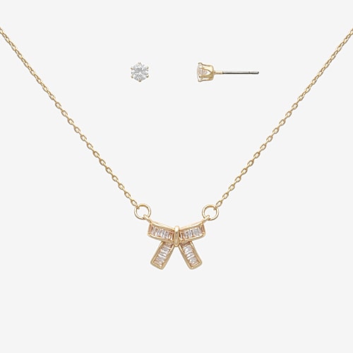 Click here for Mixit Womens Glass Hypoallergenic 2-pc. Jewelry Se... prices