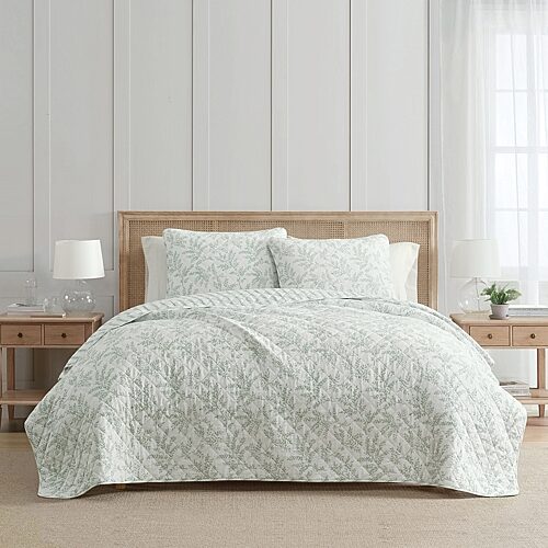 Click here for Martha Stewart Murray Leaves Easy Care Quilt Set... prices