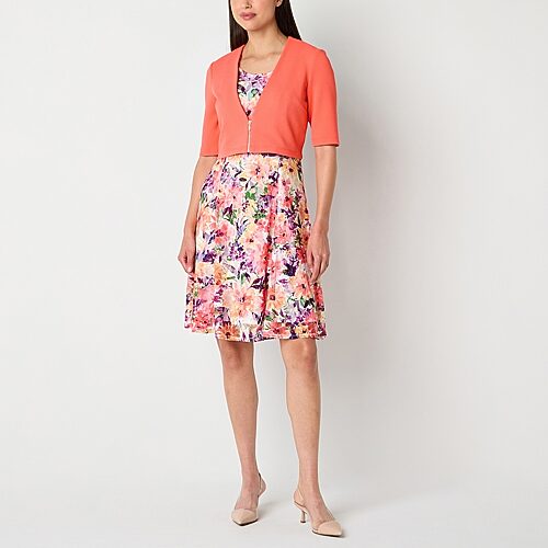 Click here for Perceptions Womens Petite Floral Jacket Dress  Pet... prices