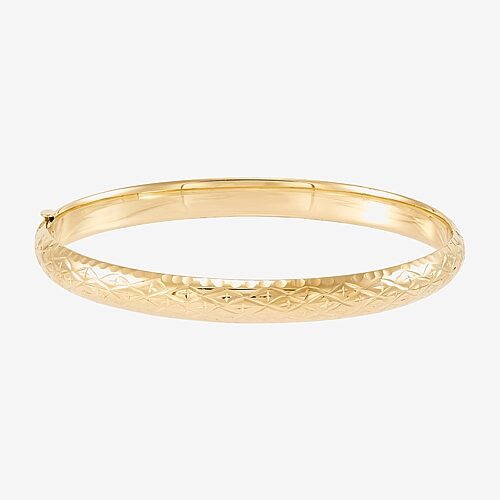 Click here for Womens 14K Gold Bangle Bracelet  One Size  Yellow prices
