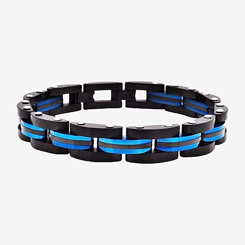 Click here for Mens Stainless Steel Solid 8 1/2 Inch Link Bracele... prices