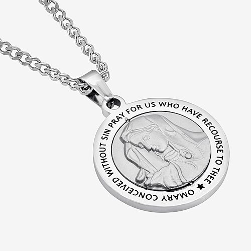 Click here for Mary Mens Stainless Steel 24 Inch Pendant Necklace... prices