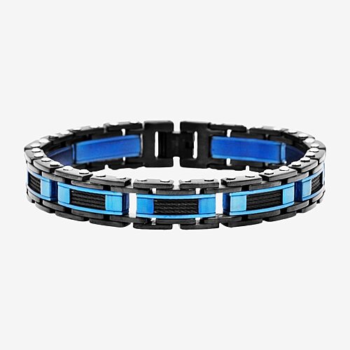 Click here for Mens Stainless Steel Solid 8 1/2 Inch Link Bracele... prices