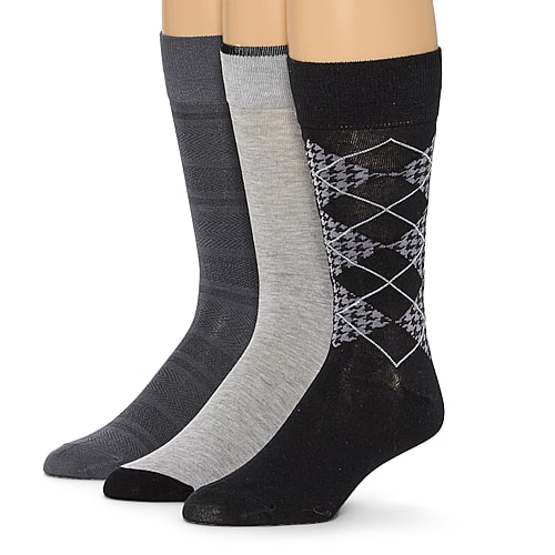 Click here for Stafford Mens 3 Pair Crew Socks  10-13  Blue prices