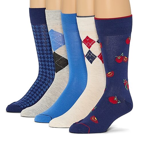 Click here for Stafford Casual Dress Mens 5 Pair Crew Socks  10-1... prices