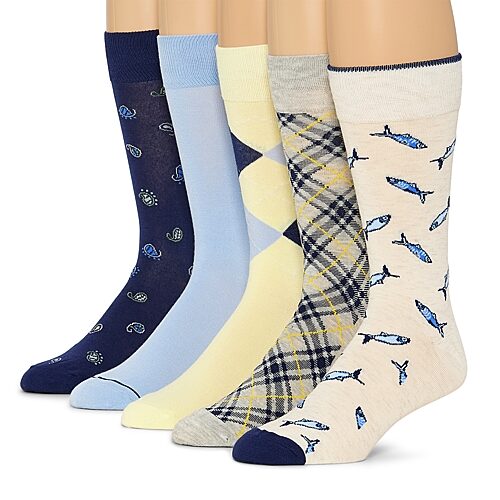 Click here for Stafford Casual Dress Mens 5 Pair Crew Socks  10-1... prices