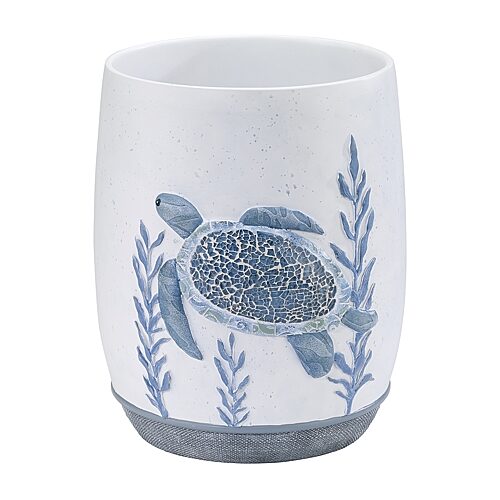 Avanti Caicos Sea Turtles Resin Wastebasket - Multi