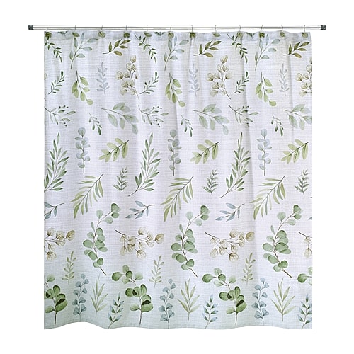 Click here for Avanti Ombre Leaves Botanical Printed Shower Curta... prices