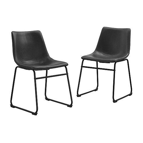 Click here for 2-pc. Faux Leather Kitchen Dining Chairs  One Size... prices