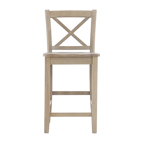 Linon Tarlton Counter Height Bar Stool  One Size  Brown