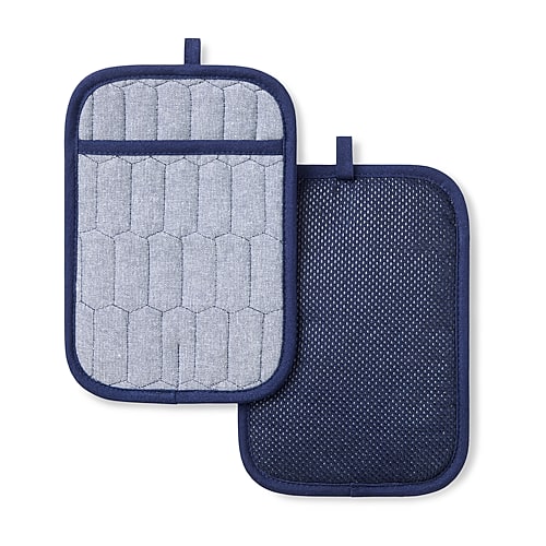 Click here for Martha Stewart Honeycomb Quilted Chambray Pot Hold... prices