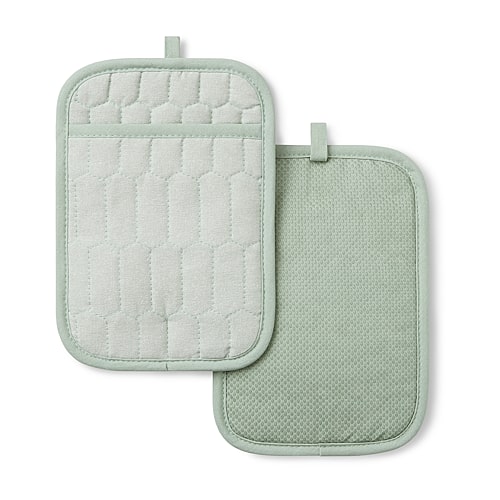 Click here for Martha Stewart Honeycomb Quilted Chambray Pot Hold... prices