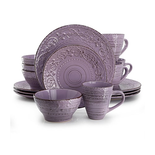 Click here for Elama Malibu Mica 16-pc. Stoneware Dinnerware Set... prices