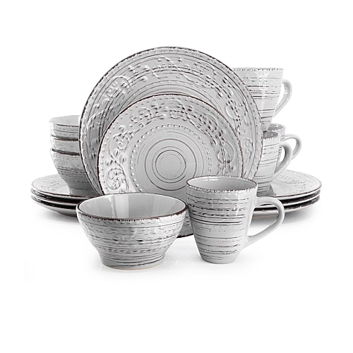 Click here for Elama Malibu Calcite 16-pc. Stoneware Dinnerware S... prices