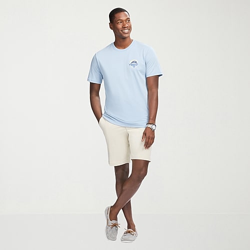 Click here for IZOD Saltwater Mens 9 1/2 Stretch Fabric Chino Sho... prices