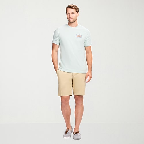 Click here for IZOD Saltwater Mens 9 1/2 Stretch Fabric Chino Sho... prices
