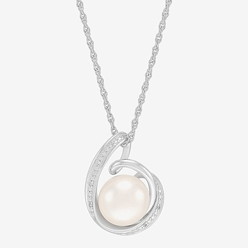 Click here for Womens White Cultured Freshwater Pearl Sterling Si... prices