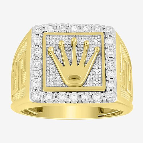 Click here for (J / I3) Mens 1/4 CT. T.W. Natural White Diamond 1... prices