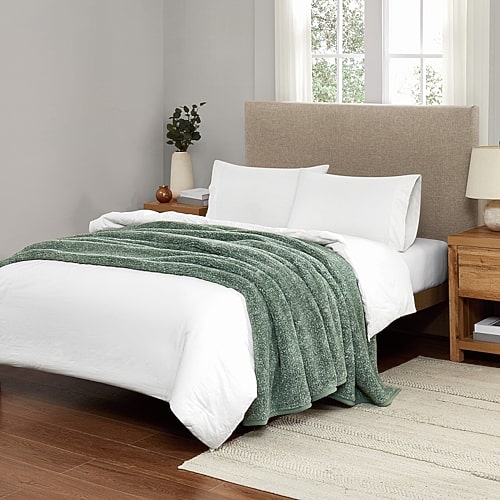 Click here for Brooklyn Loom Heathered Sherpa Blanket prices