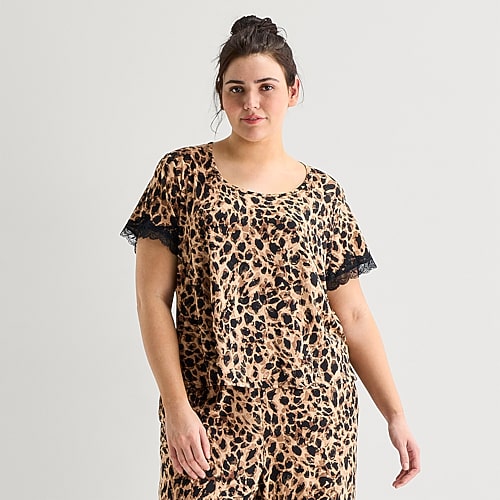 Click here for Ambrielle Womens Round Neck Short Sleeve Plus Paja... prices