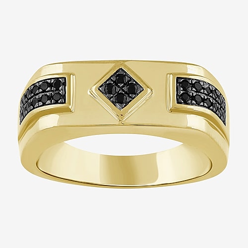 Click here for (Black / I3) Mens 1/4 CT. T.W. Natural Black Diamo... prices