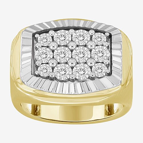 Click here for (J / I3) Mens 1/4 CT. T.W. Natural White Diamond 1... prices