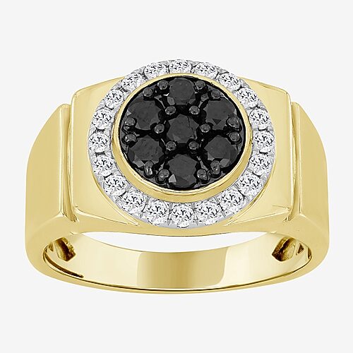 Click here for (Black / I3) Mens 1 1/5 CT. T.W. Natural Black Dia... prices