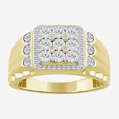 Click here for (J / I3) Mens 1/3 CT. T.W. Natural White Diamond 1... prices