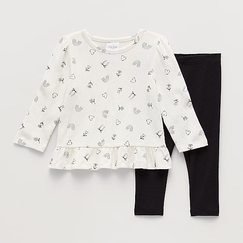Click here for Okie Dokie Baby Girls 2-pc. Legging Set  3 Months... prices