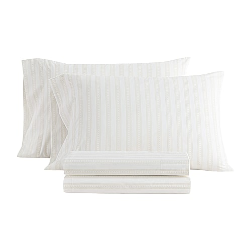 Click here for Martha Stewart Francesca Stripe Sheet Set  One Siz... prices